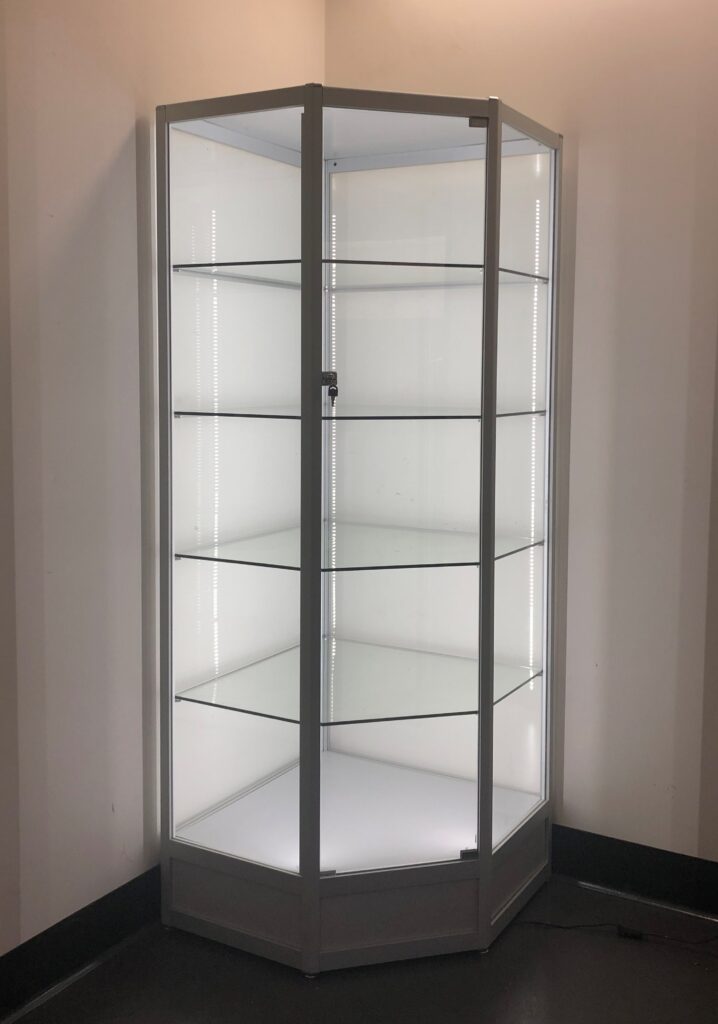 MSC-242 Corner Display Cabinet | Stylish Glass Display Cabinets